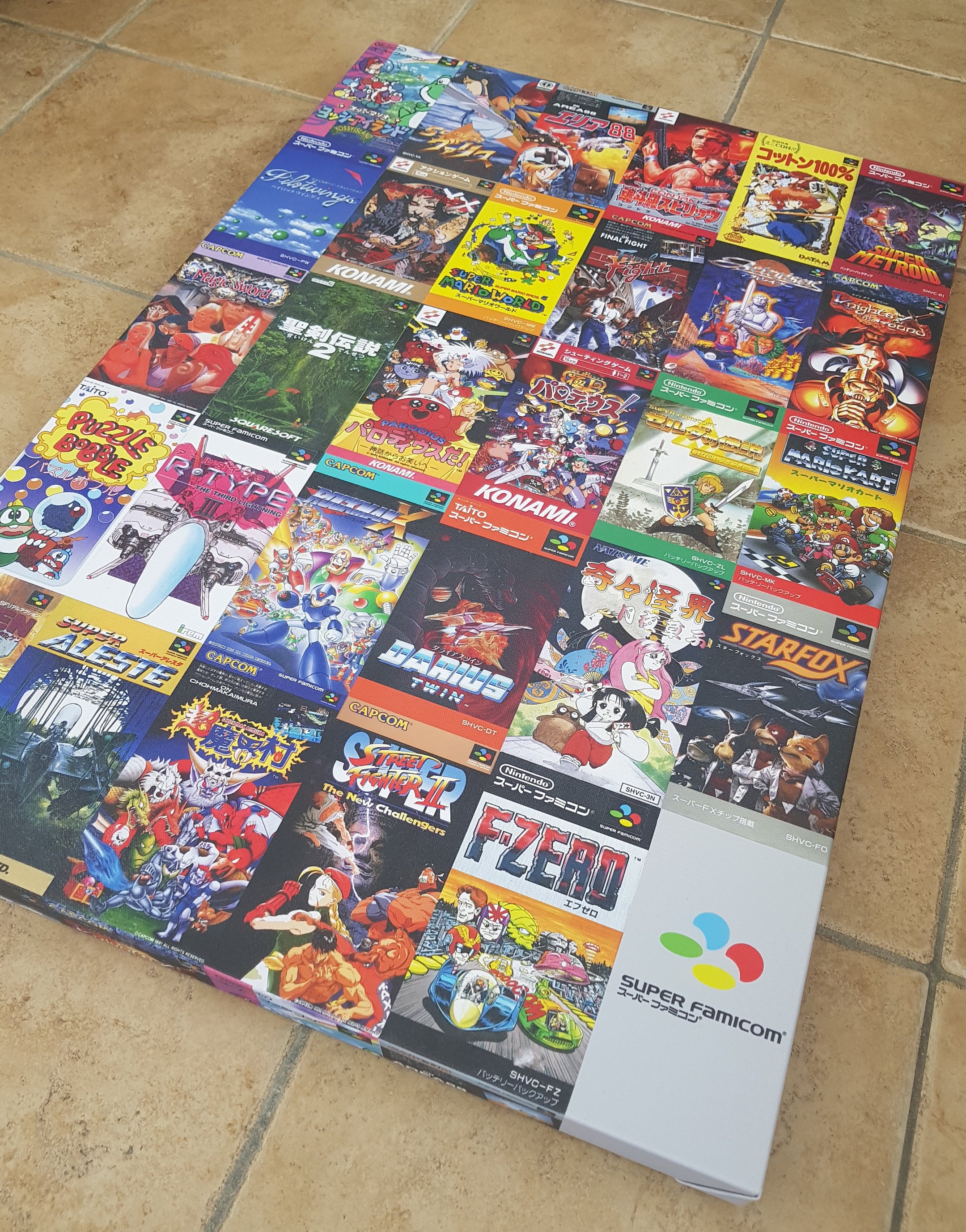 Nintendo Super Famicom Box Art Canvas Art Print - Japan Version - Etsy