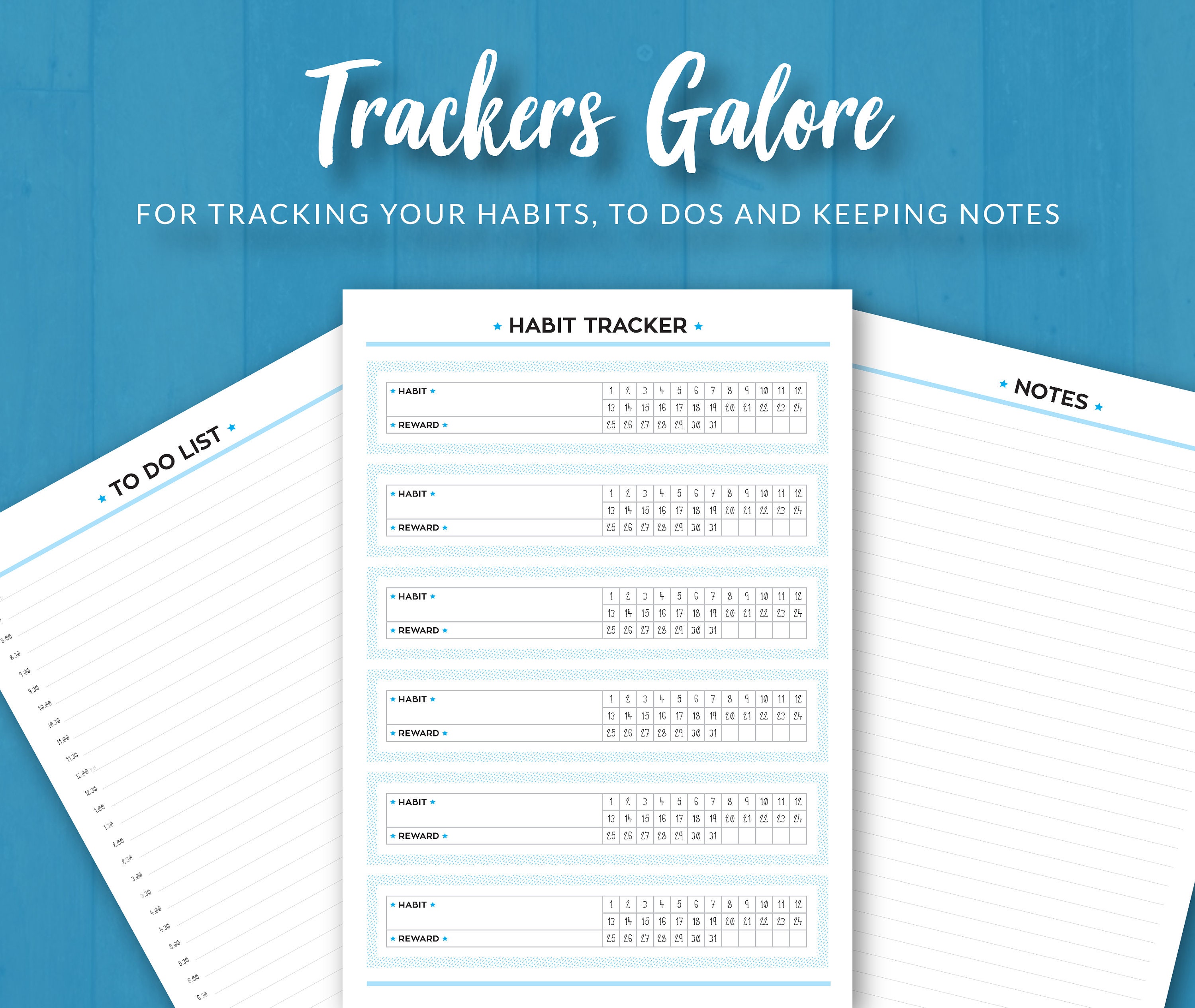 2019 Monthly Planner Printable, Weekly Planner Printable, Daily Planner ...