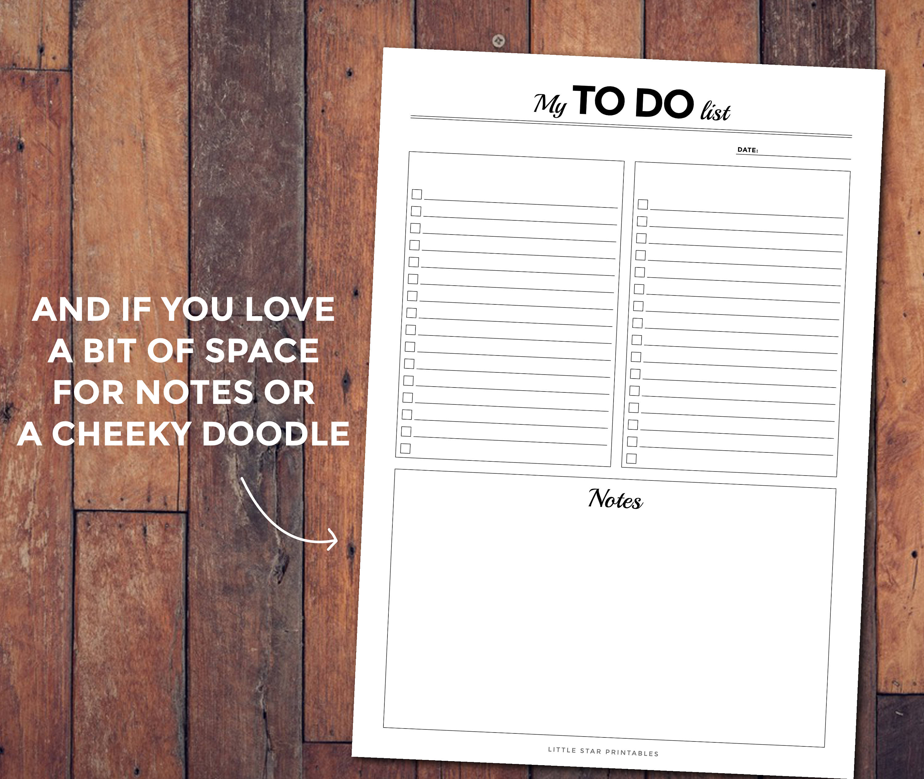 Printable to Do List Printable Notes Pages Printable Get - Etsy