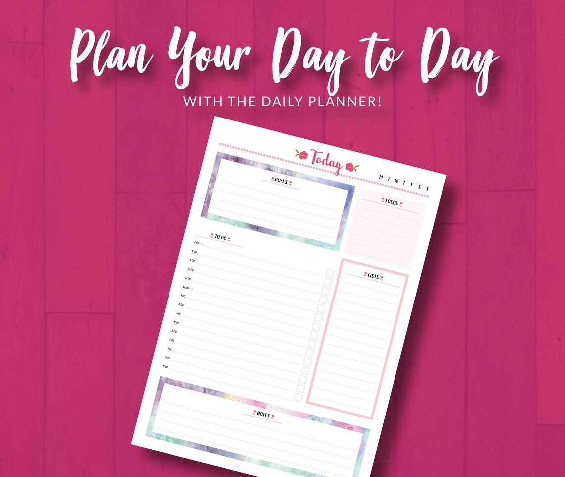2019 Monthly Planner Printable, Weekly Planner Printable, Daily Planner ...