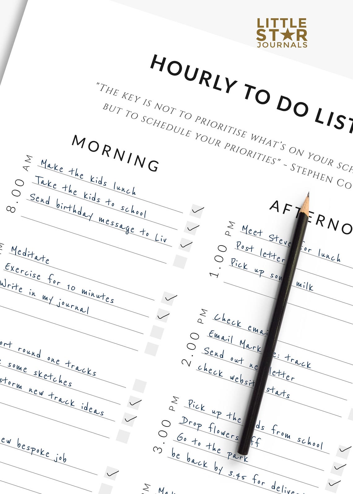 Printable Hourly to Do List - Etsy