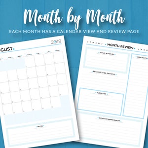 2019 Monthly Planner Printable, Weekly Planner Printable, Daily Planner ...