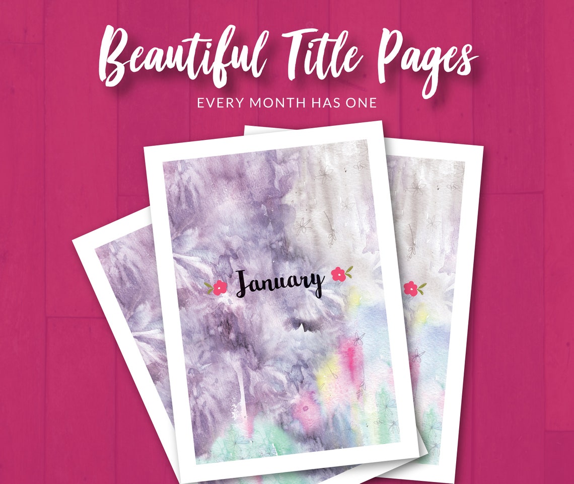 2019 Monthly Planner Printable, Weekly Planner Printable, Daily Planner ...