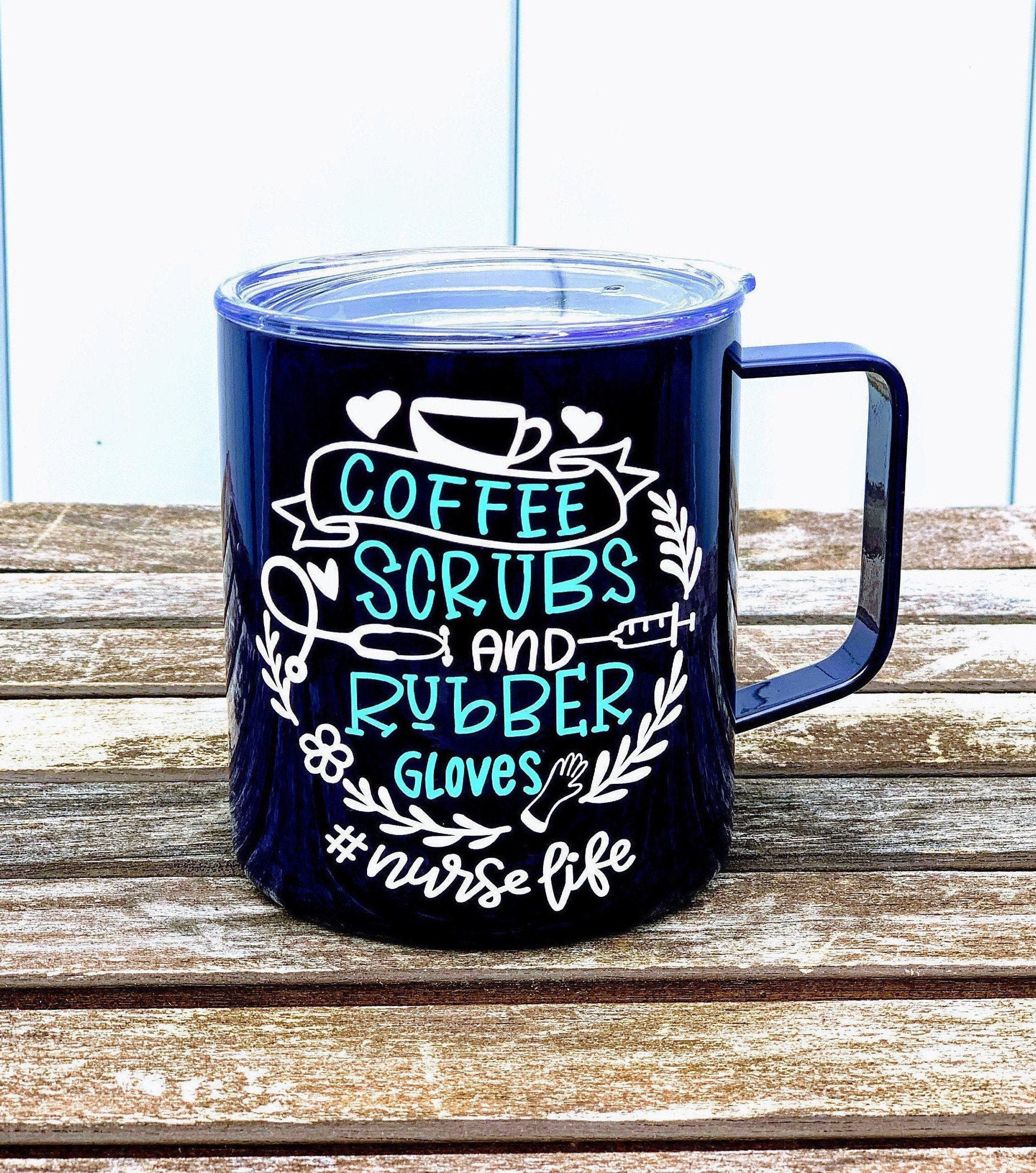 Nurse Appreciation Week Gift Coffee Scrubs and Rubber Gloves - Etsy