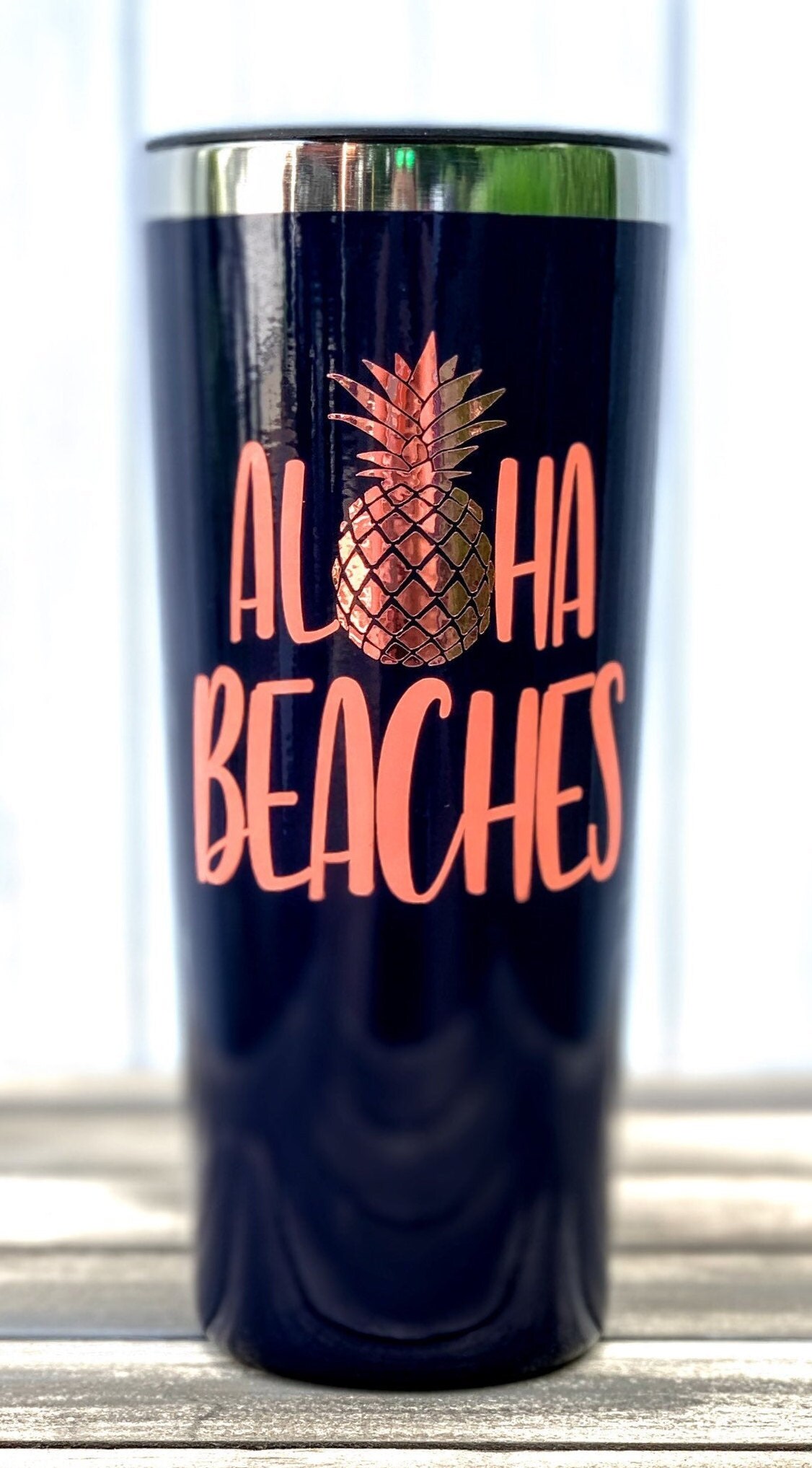 Playas de Aloha Vaso personalizado con nombres Vaso de piña | Etsy