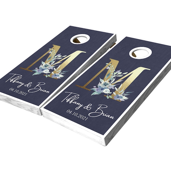 Monogram Cornhole - Etsy