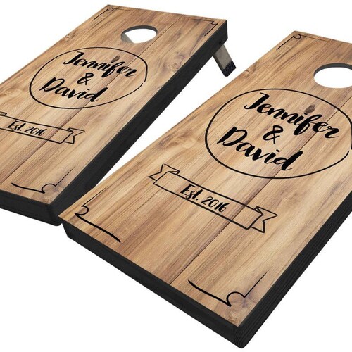 Custom Rustic Cornhole Boards Cornhole Boards Wedding Games - Etsy