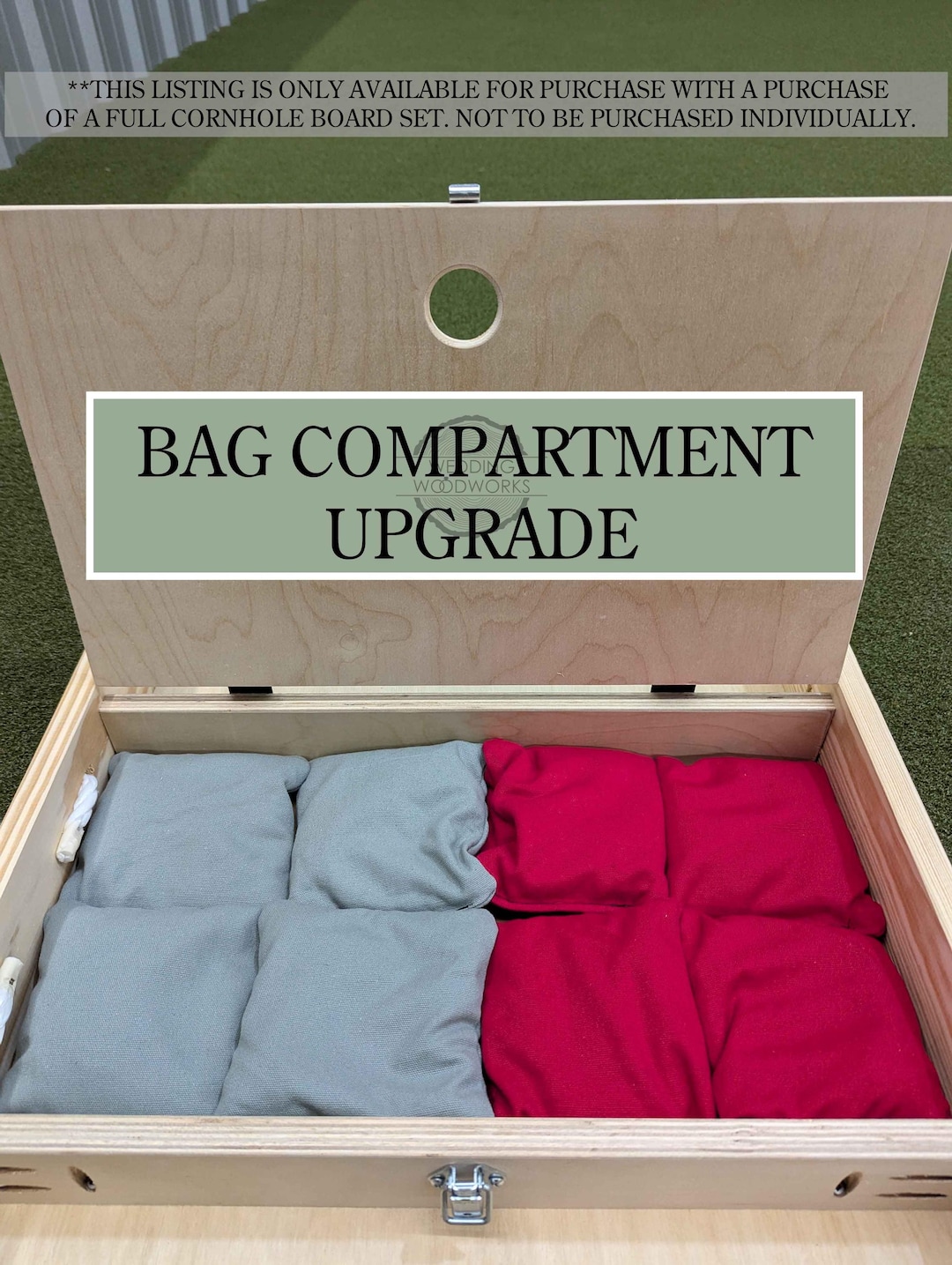 Underside Bag Storage Upgrade for Cornhole Boards, Cornhole Bag Storage ...
