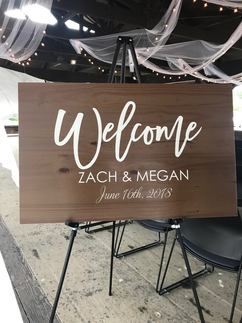 Welcome Sign Welcome to Our Beginning Wedding Sign Welcome - Etsy