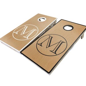 Custom Monogram Cornhole Boards, Initial Cornhole Boards, Cornhole ...