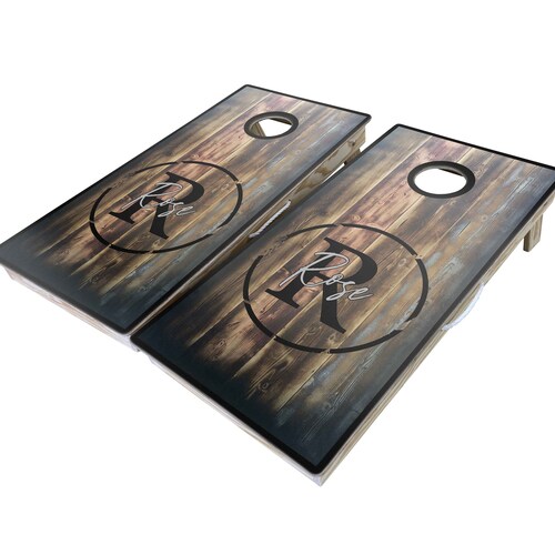 Rustic Barnwood Cornhole Custom Cornhole Boards Rustic - Etsy