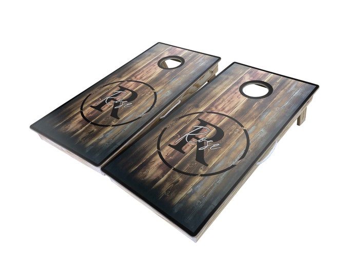 Rustic Barnwood Cornhole Custom Cornhole Boards Rustic - Etsy