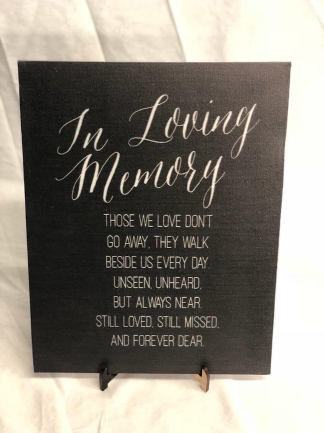 In Loving Memory Sign, Memory Sign, Wedding Signs, in Memory of Sign ...