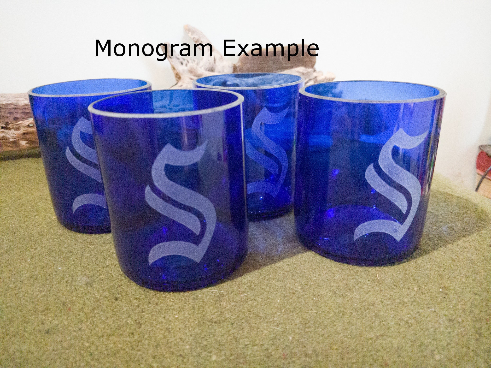 Capt Morgan Rum Rocks Set (2), Cut Bottle Glasses, Clear & Customizable ...