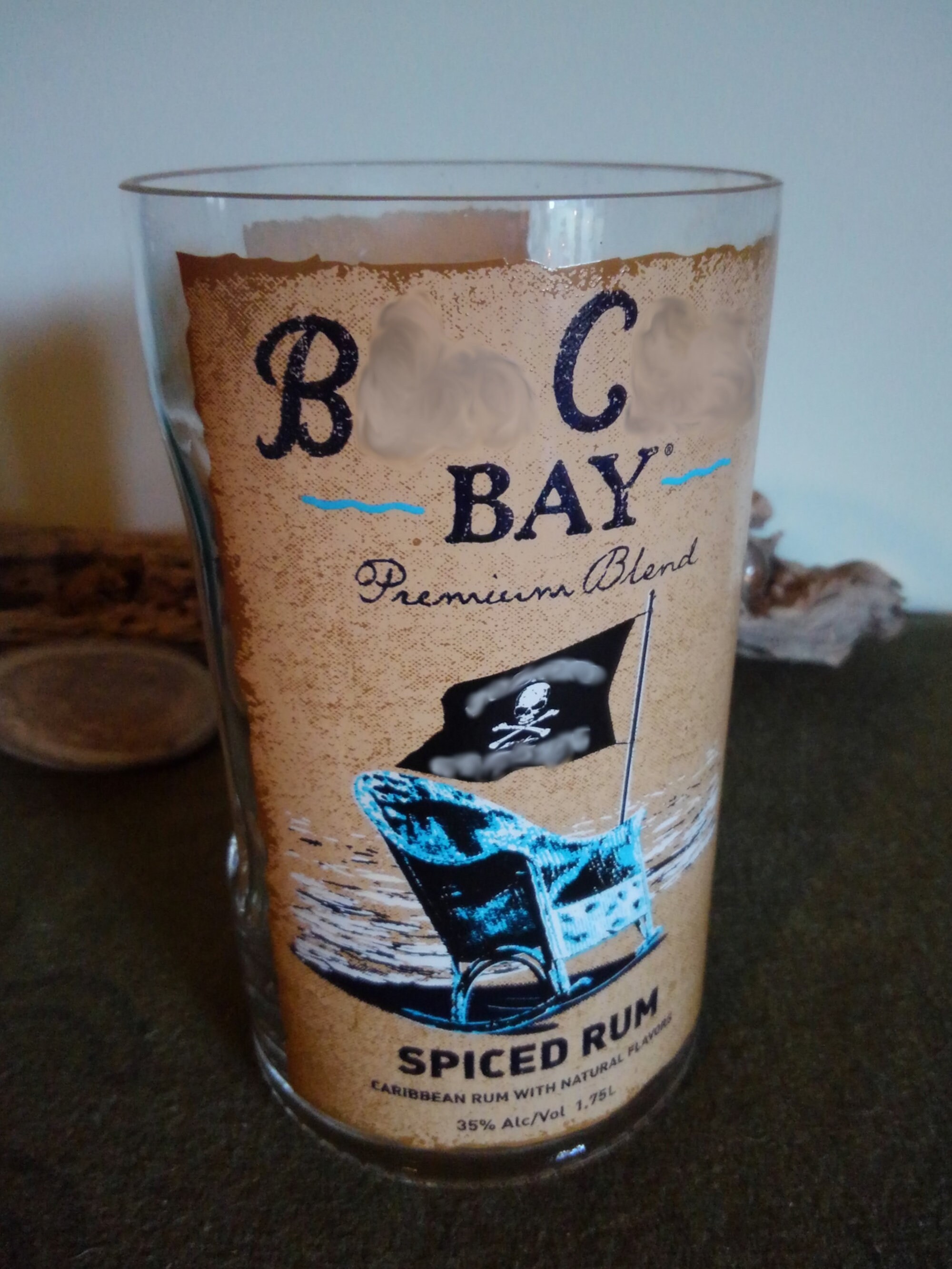 Giant Rum Bottle Vase/utensil Holder, Beach Theme Home Decor - Etsy