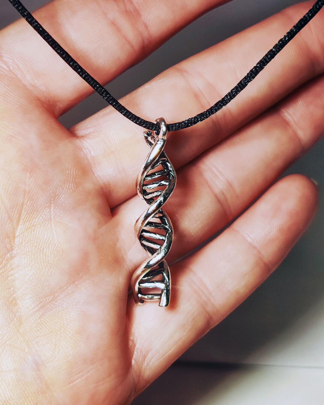 DNA Strand - Double Helix Pendant - Etsy