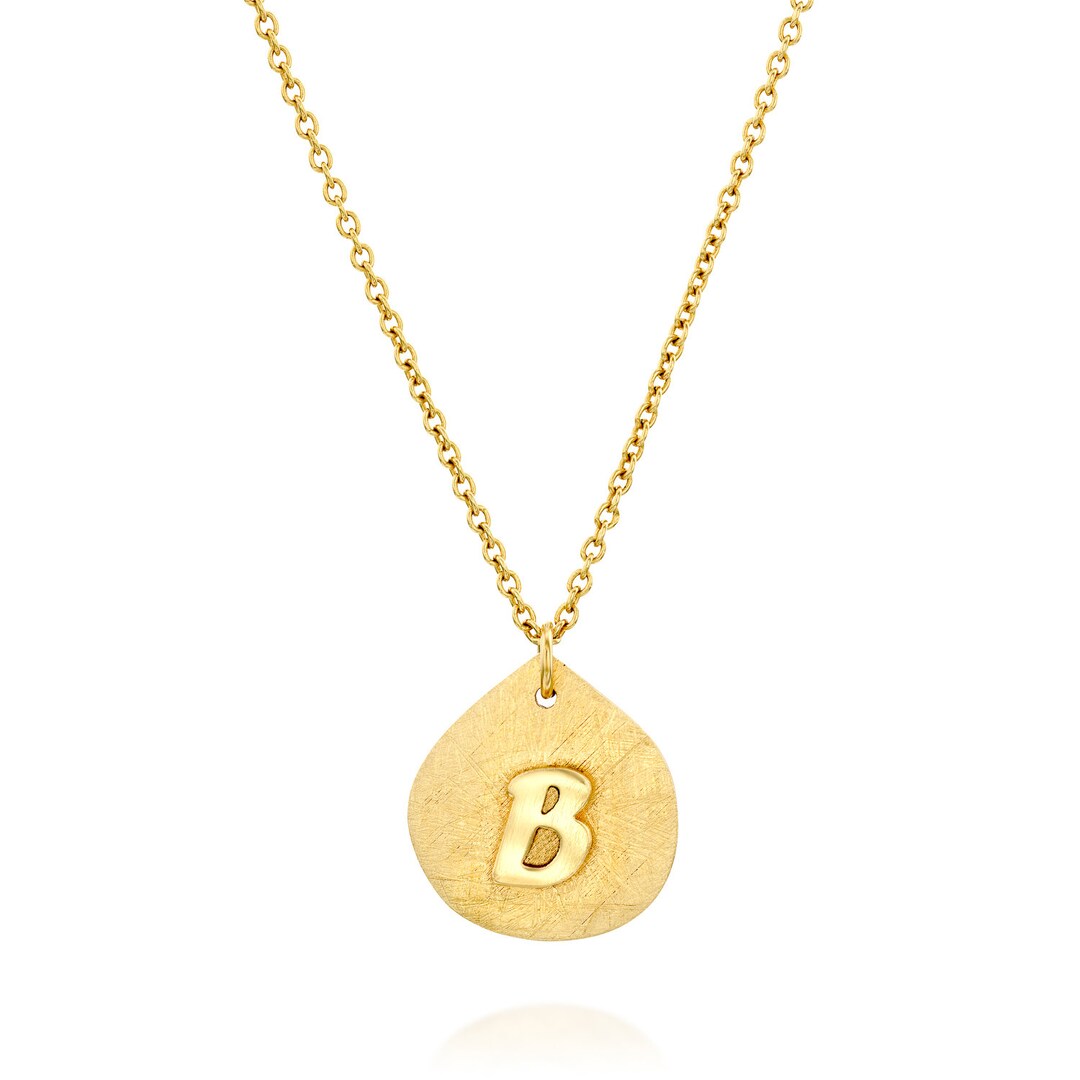 Personalized Pendant, Custom Gold Necklace, Solid Gold Pendant, Gold ...