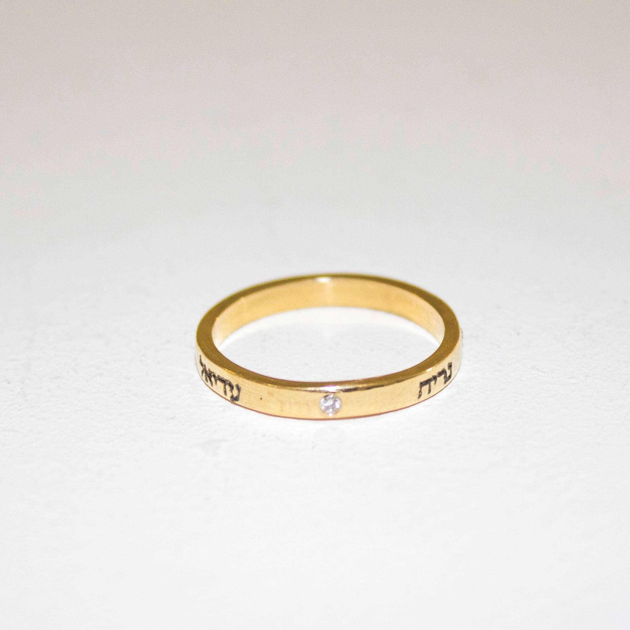 Customized Ring, Gold Name Ring, Women's Personalized Jewelry, Diamond ...