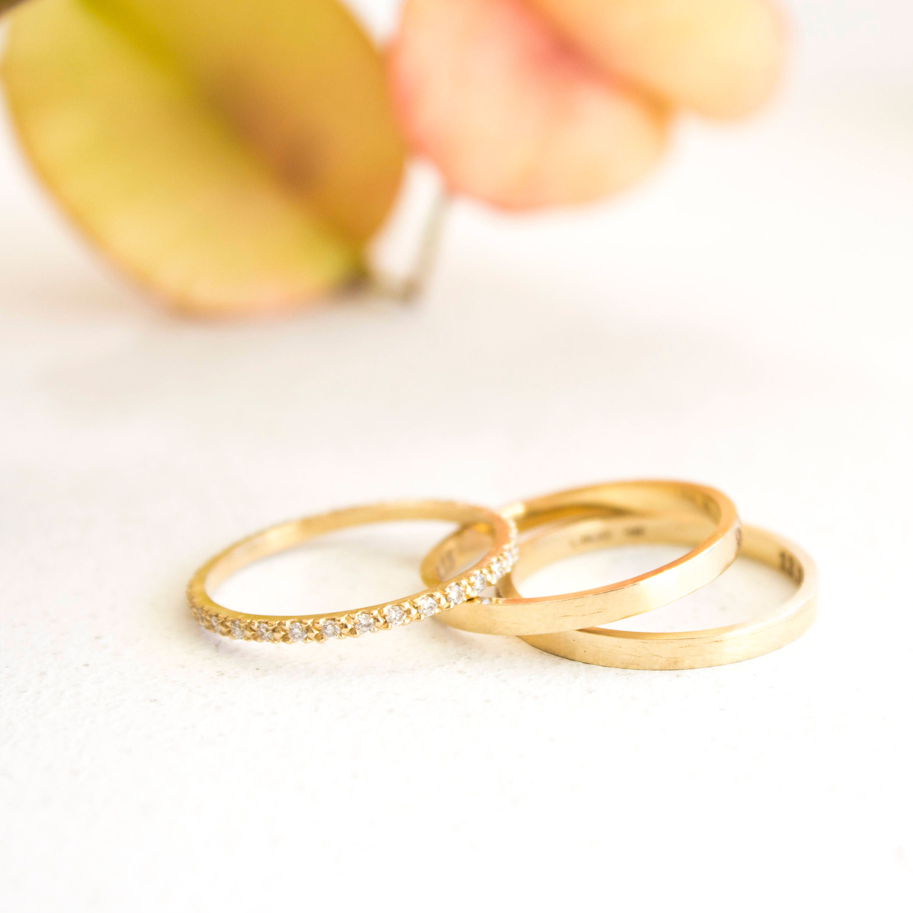 Gold Wedding Band Gold Wedding Ring Unique Gold Jewelry - Etsy