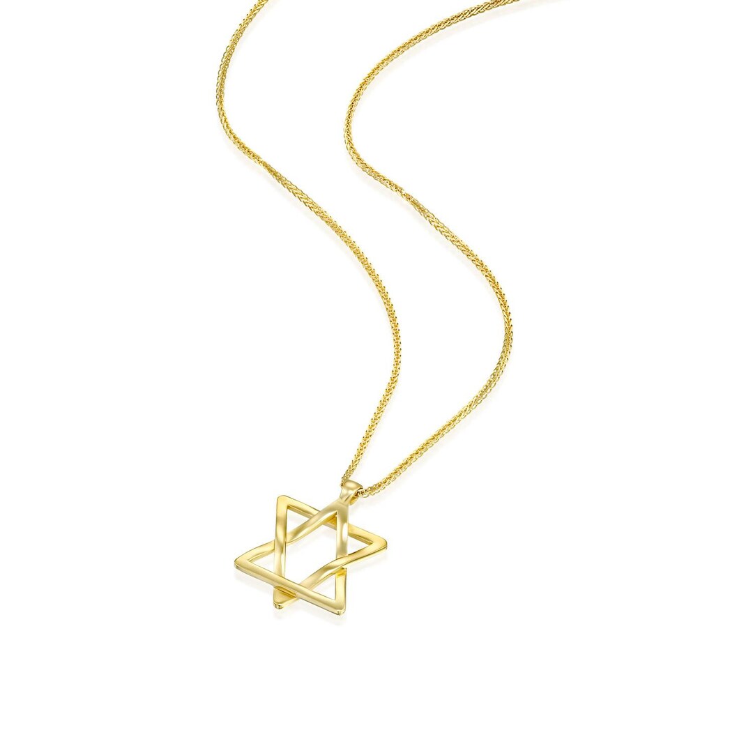 Israeli Solid Gold Magen David - Etsy