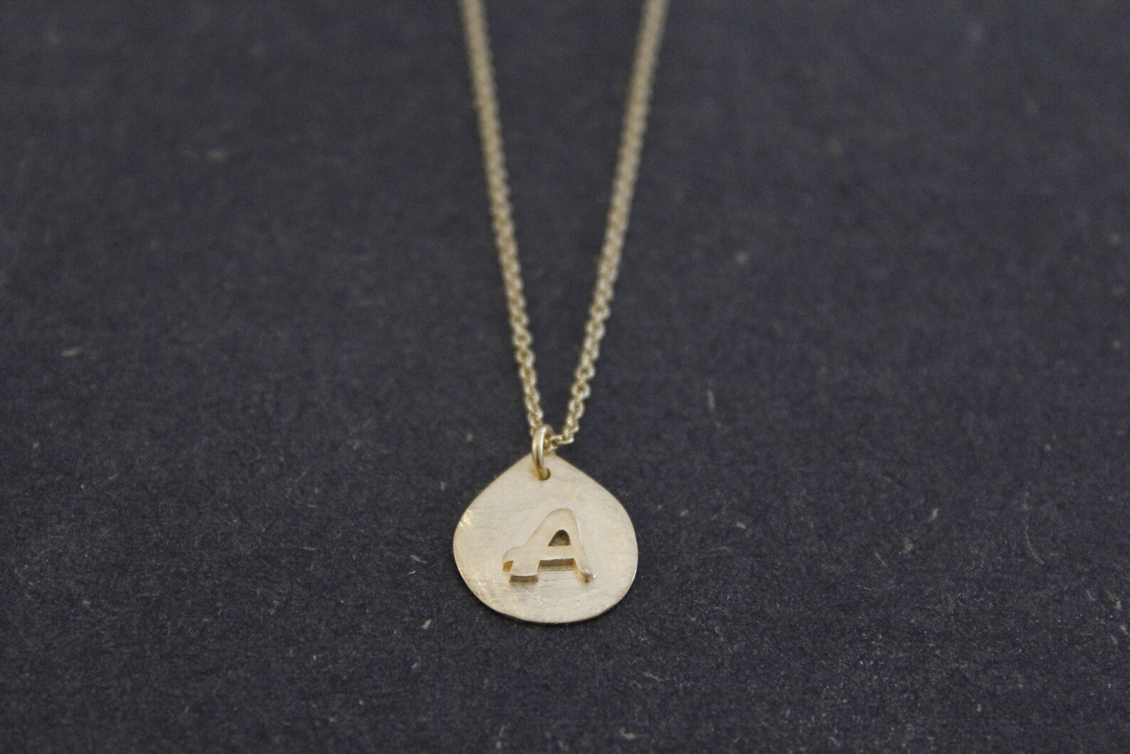 Solid Gold Initial Pendant: Personalized 14k/18k Gold Medallion - Etsy