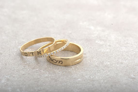 3 Rings Set Stackable Rings Set of 3 Rings Luxury Rings | Etsy