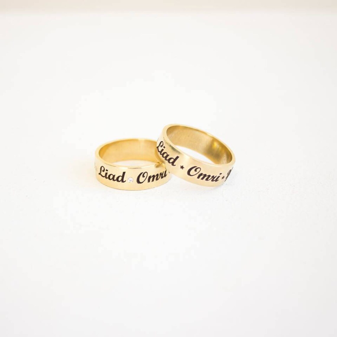 Matching Couples Rings, Set of 2 Rings, 2 Rings, Matching Jewelry for ...
