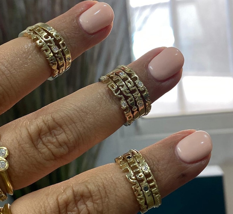 Jewish Prayer Pinky Ring MODE ANI - Etsy