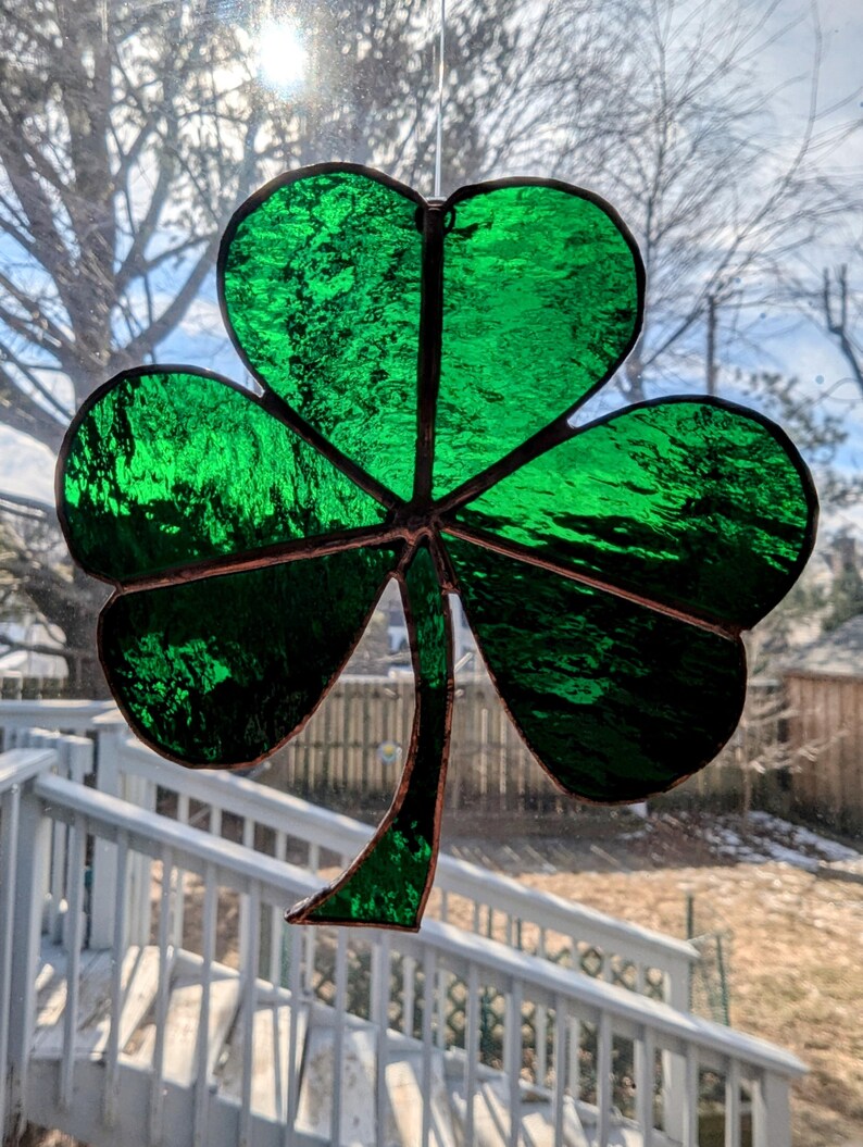 Stained Glass Shamrock - Etsy
