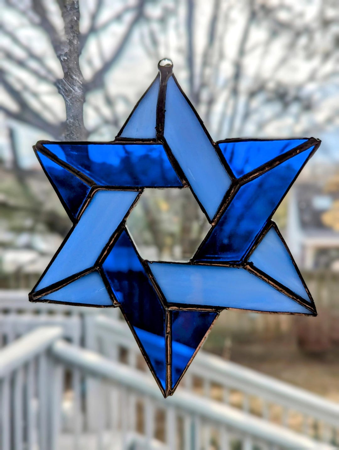 Stained Glass Star of David - Etsy