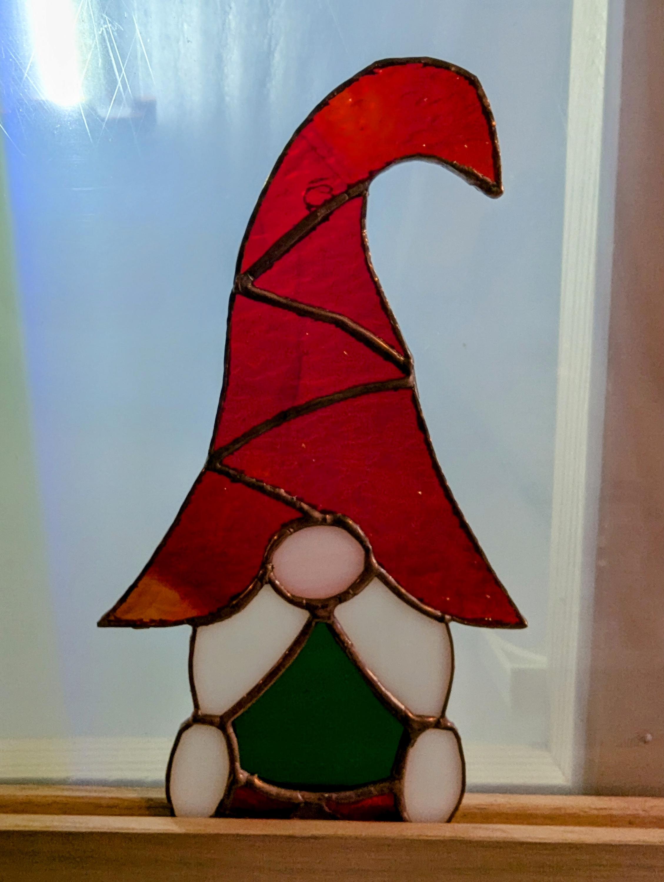 Stained Glass Elf Gnome III - Etsy