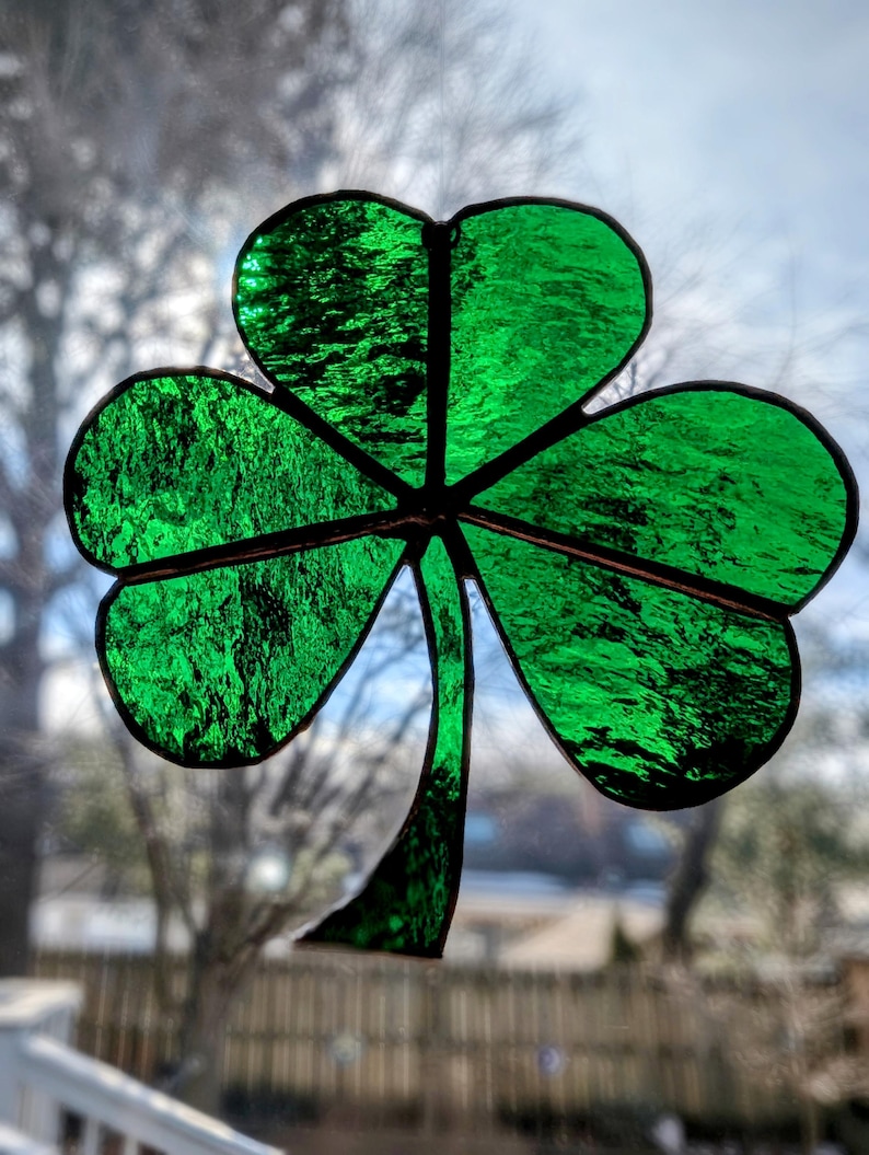 Stained Glass Shamrock - Etsy