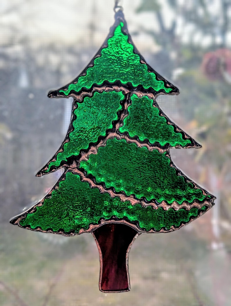 Stained Glass Christmas Tree - Etsy