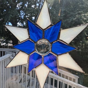 Stained Glass Snowflake - Etsy