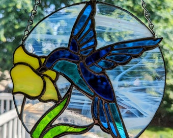 Pre-cut Stained Glass Small Hummingbird Kit - Etsy