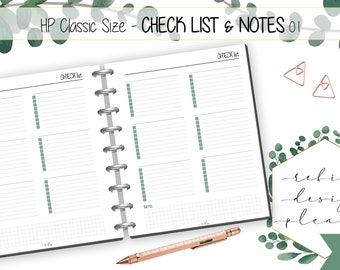 Checklist Sheet HP Mini Printable Happy Planner Inserts Get It Done ...