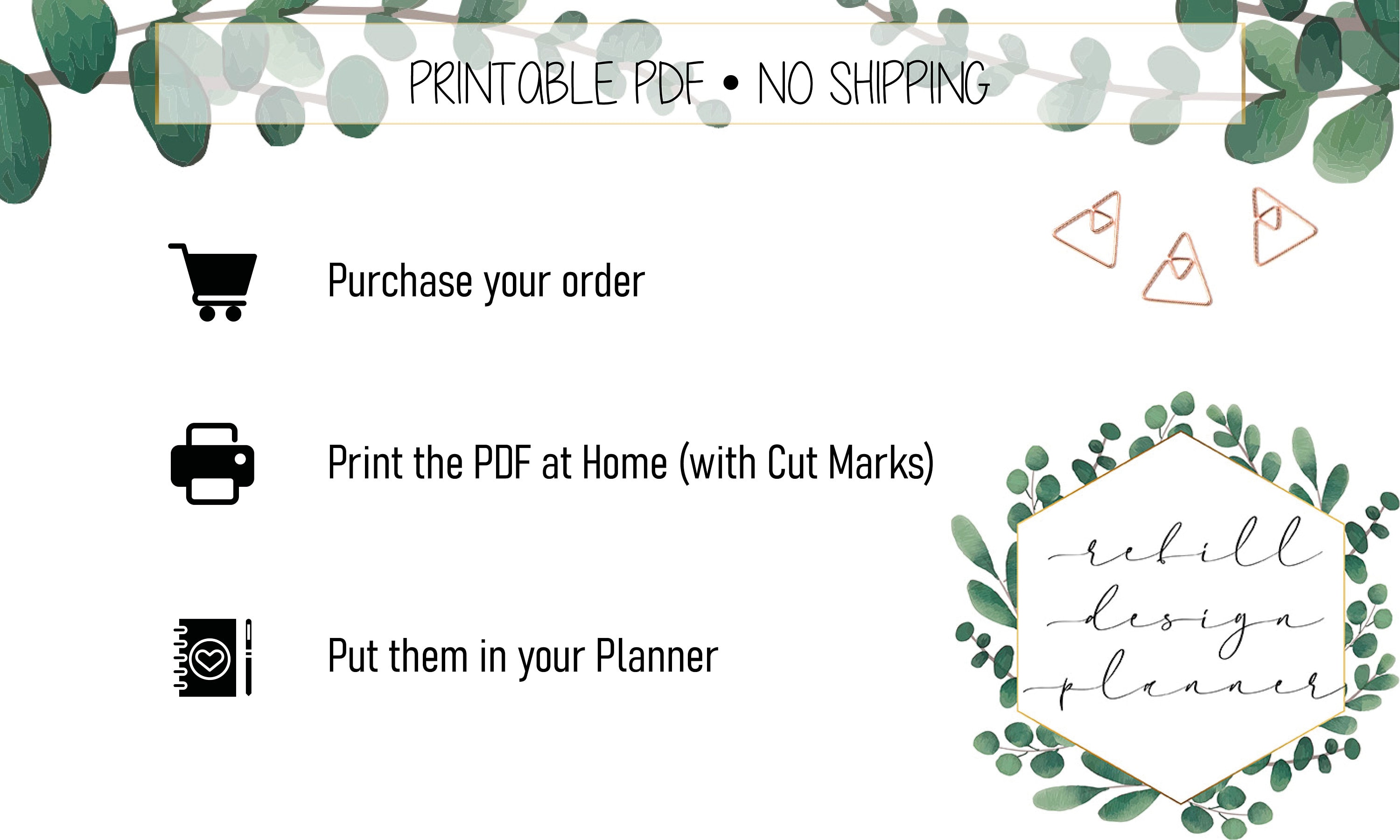 PRINTABLE HP Classic Printable Happy Planner Inserts Checklist Get It ...
