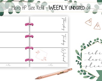 PRINTABLE Micro HP Size Printable Planner Micro HP Inserts Micro Happy ...