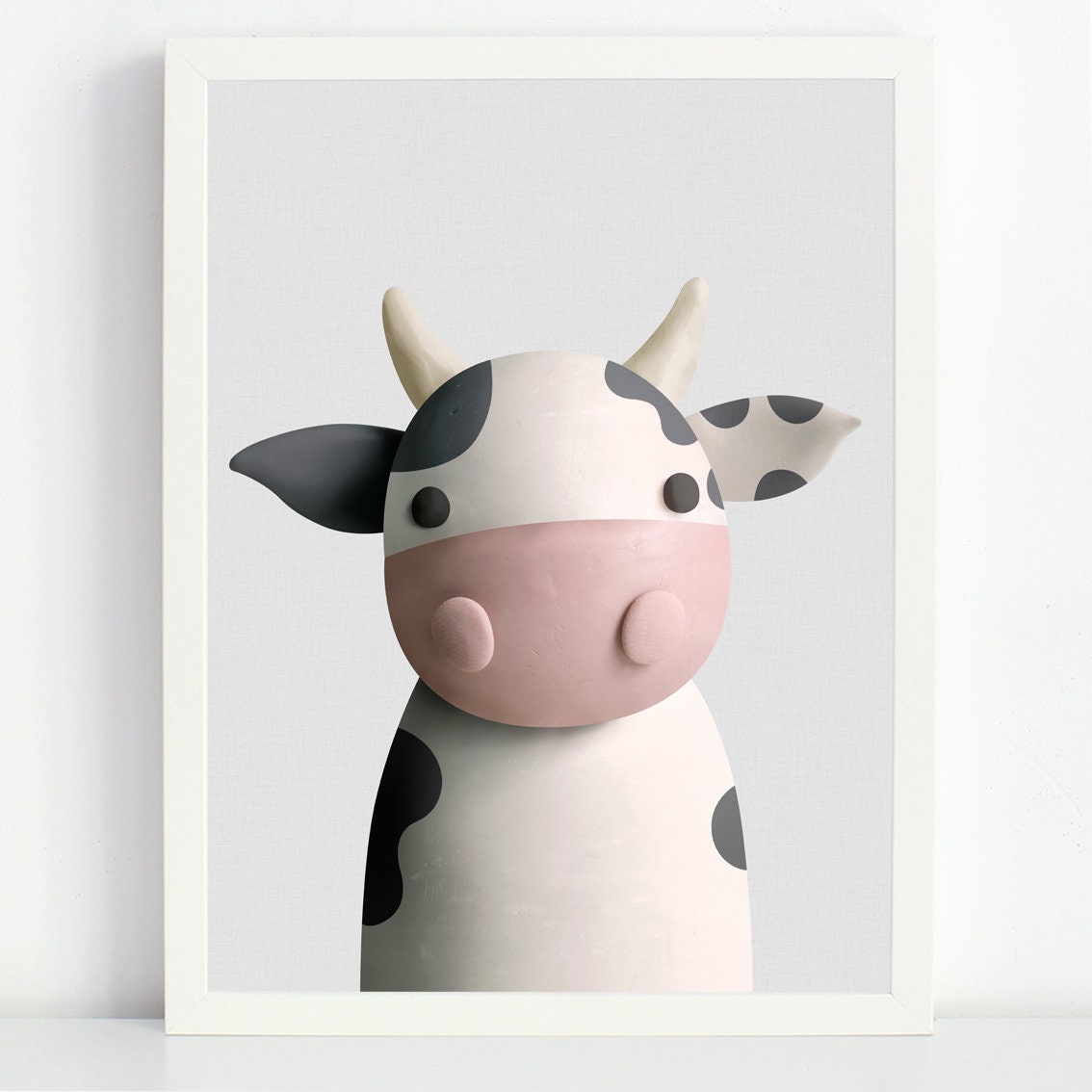 Farm Animal Prints Set, Farmhouse Animals Nursery Art Set of 4, Animals ...