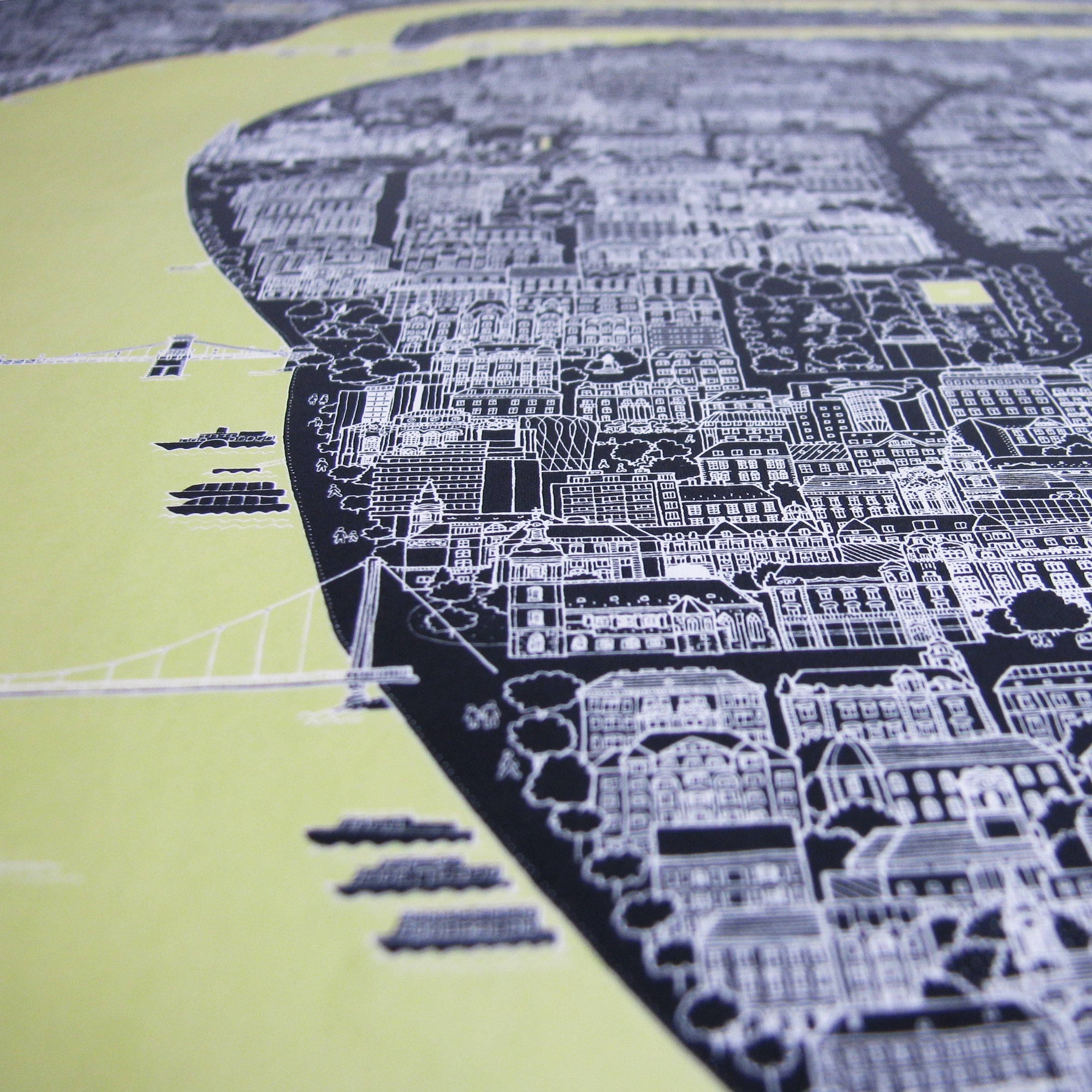 BUDAPEST Design Map Poster, Art Print - 'toxic' - Etsy