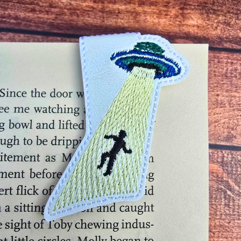 Embroidered Magnetic Bookmark Set: Science & Space Theme, Book Lover ...