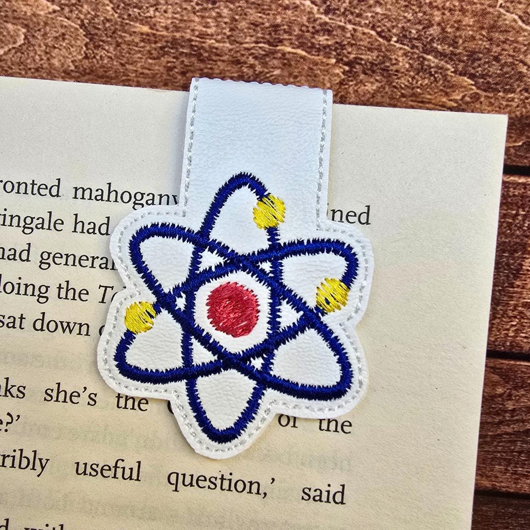 Embroidered Magnetic Bookmark Set: Science & Space Theme, Book Lover ...