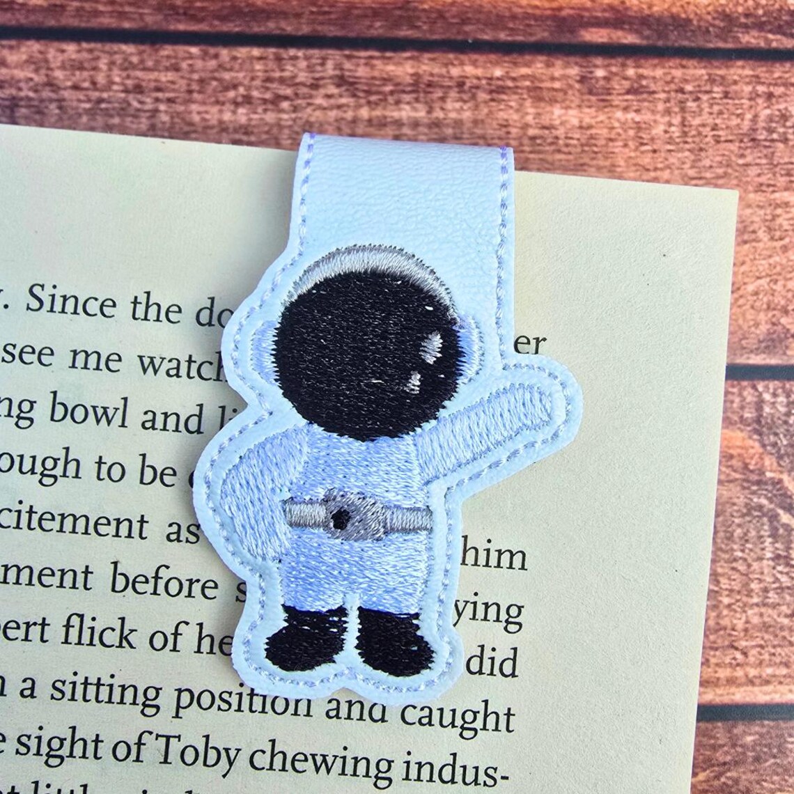 Embroidered Magnetic Bookmark Set: Science & Space Theme, Book Lover ...