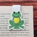 Cute Frog Magnetic Bookmark | Embroidered Bookmark | Folded Magnetic ...