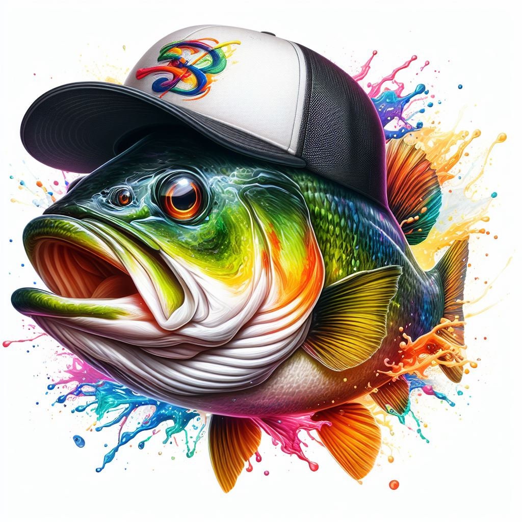 Neon Bass Fish Digital Download ONLY - Etsy