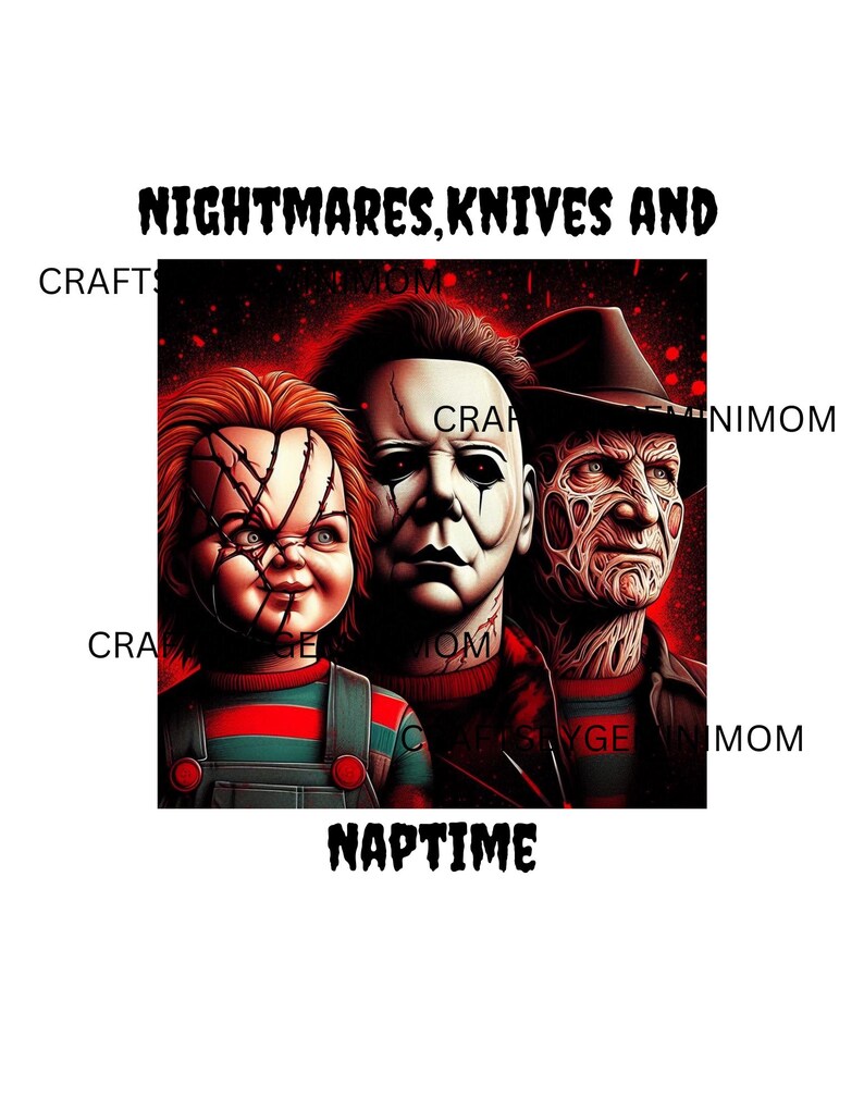 Trio Horror Themed PNG Digital Download ONLY - Etsy Hong Kong