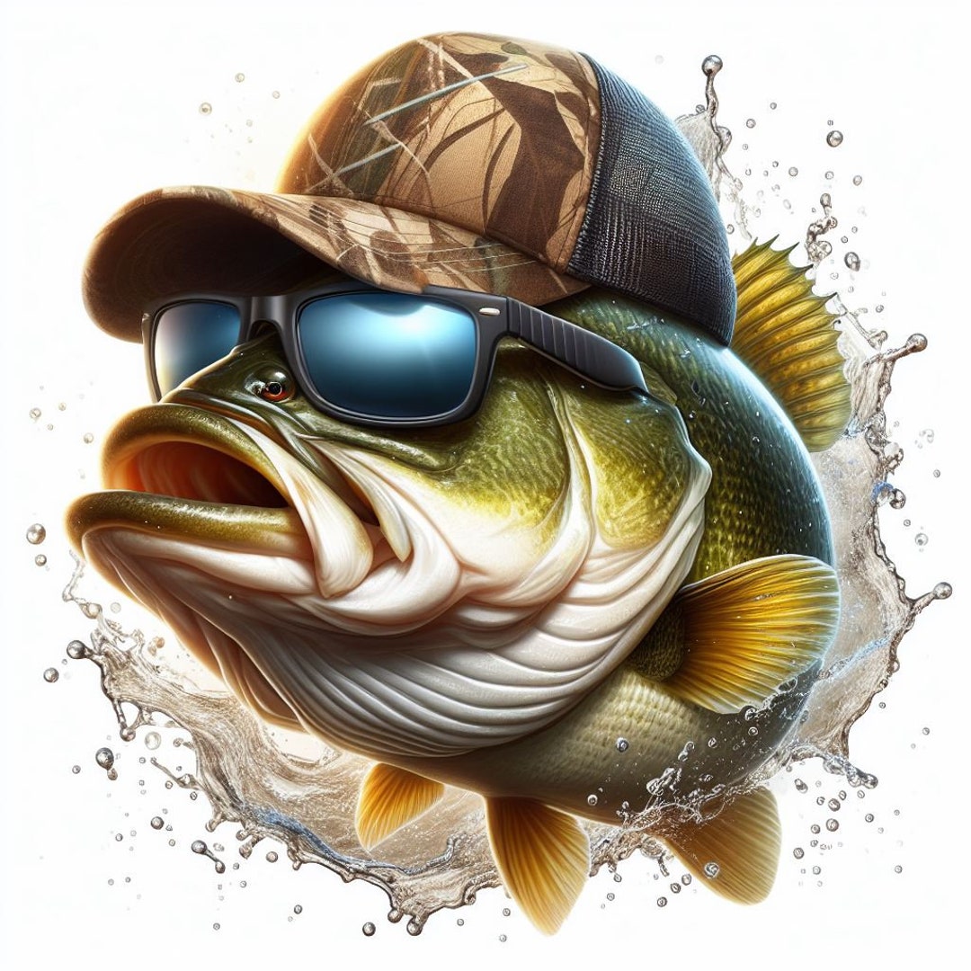 Camo Bass Fish Digital Download ONLY - Etsy