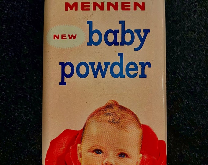 Vintage Mennen Baby Powder 4oz Tin, Full - Etsy