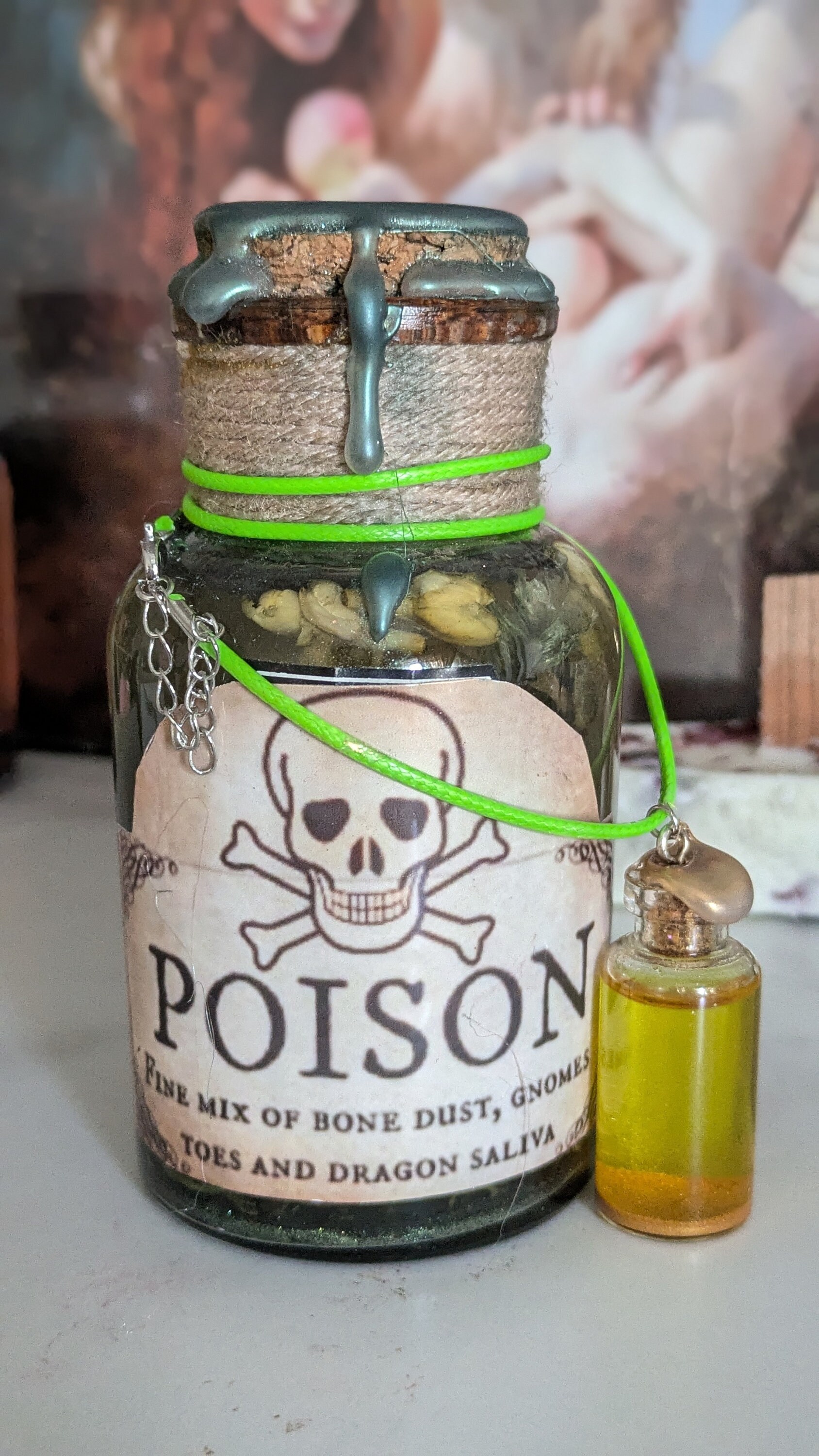Poison With Antidote Necklace Color Changing Magic Potion Bottle Glass ...