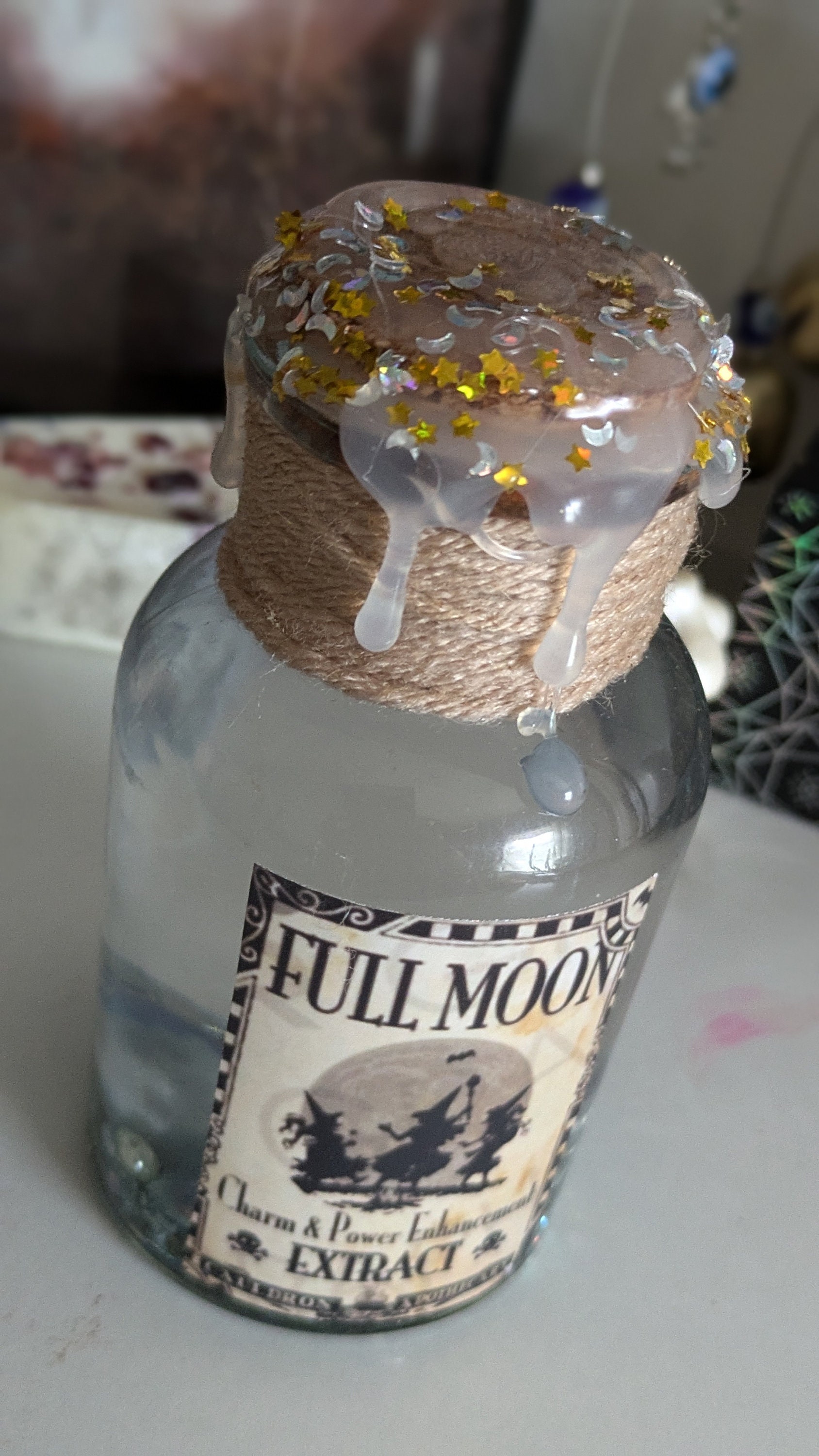 Full Moon Extract Color Changing Magic Potion Bottle Glass Sensory ...